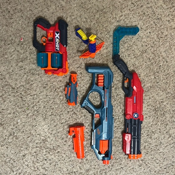 Nerf | Toys | Nerf Blaster Set Red And Blue | Poshmark